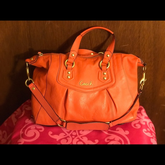 Coach | Bags | Coach Peach Satchel | Poshmark